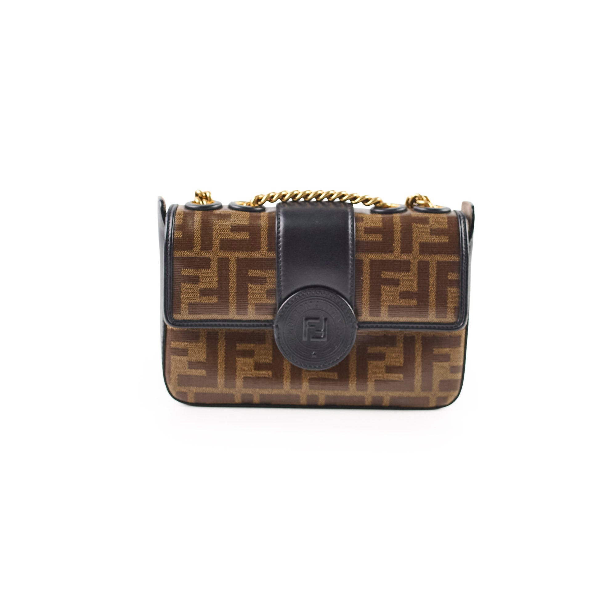 Fendi Mini 1974 FF Zucca coated Canvas Brown